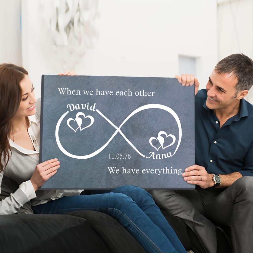 Custom Infinity Canvas - The Perfect Gift – Celebrity Pair